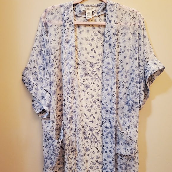 Rachel Zoe | Swim | Rachel Zoe Swim Cover Up In Light Blue White | Poshmark